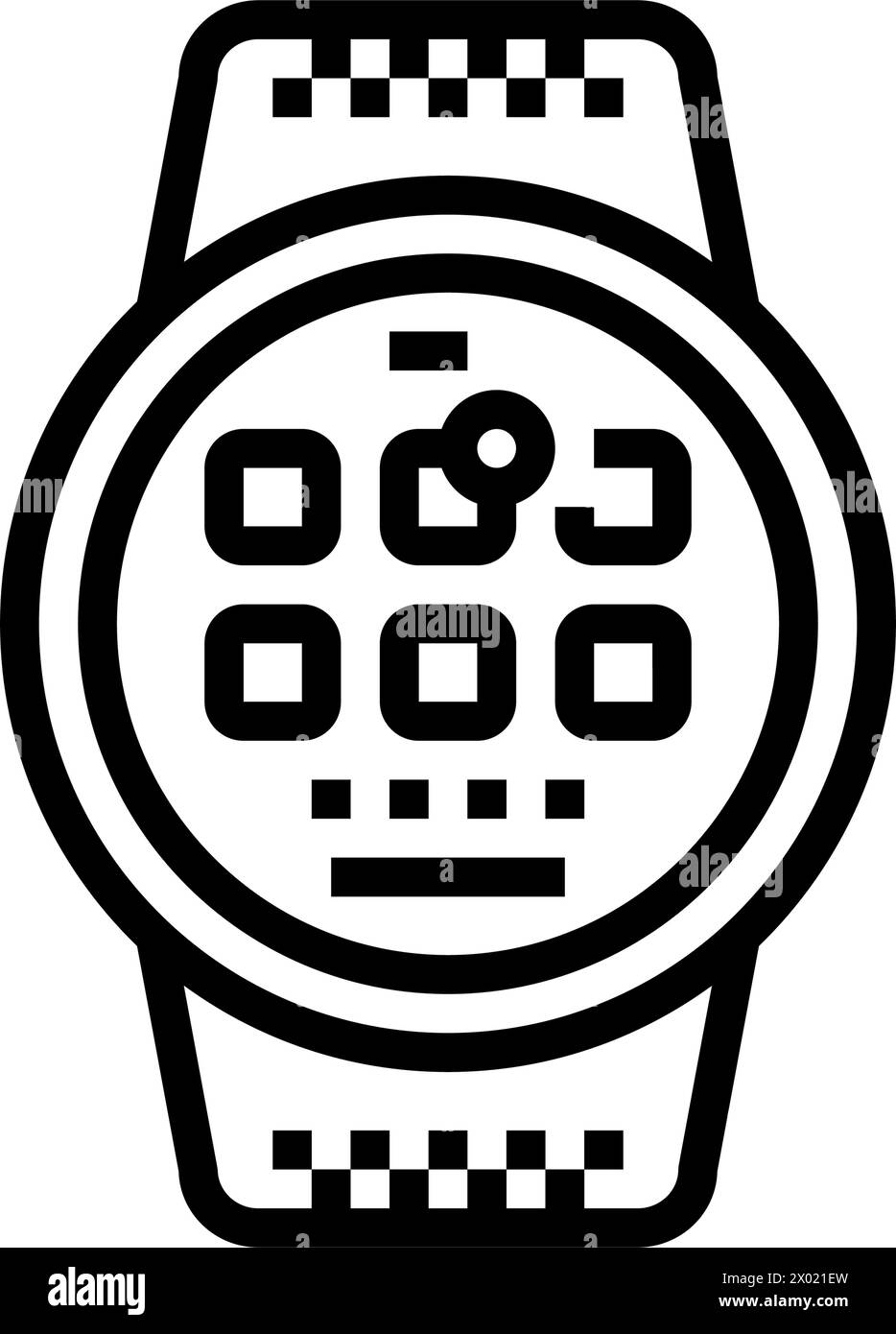 smart device tech enthusiast line icon vector illustration Stock Vector ...