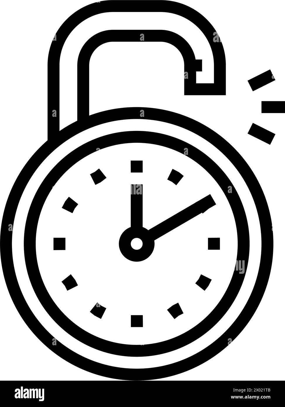 time freedom minimalism lifestyle line icon vector illustration Stock ...