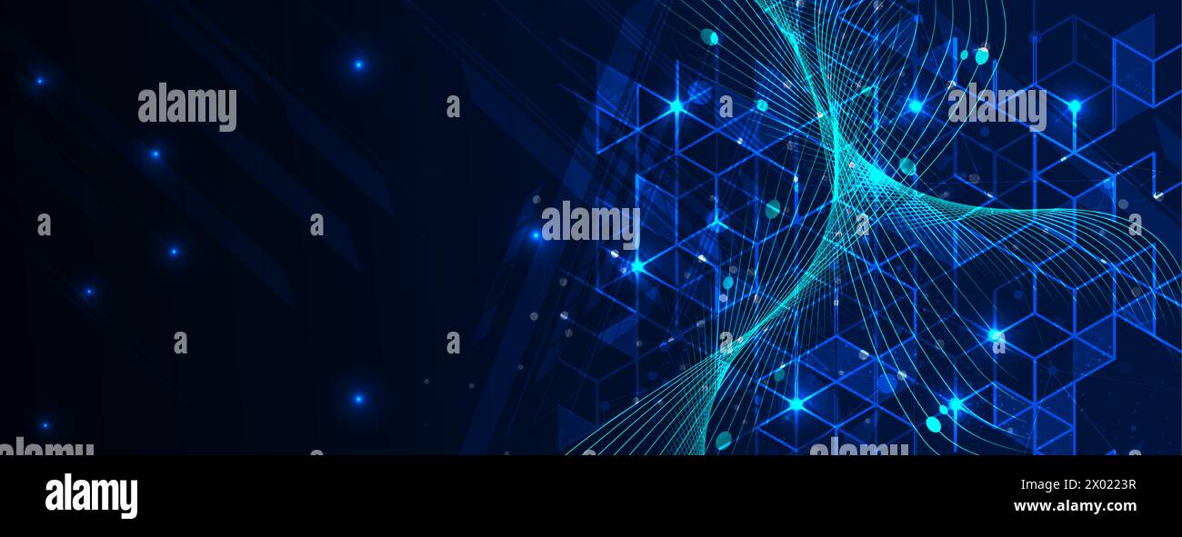 Abstract futuristic fade computer technology business background Stock ...