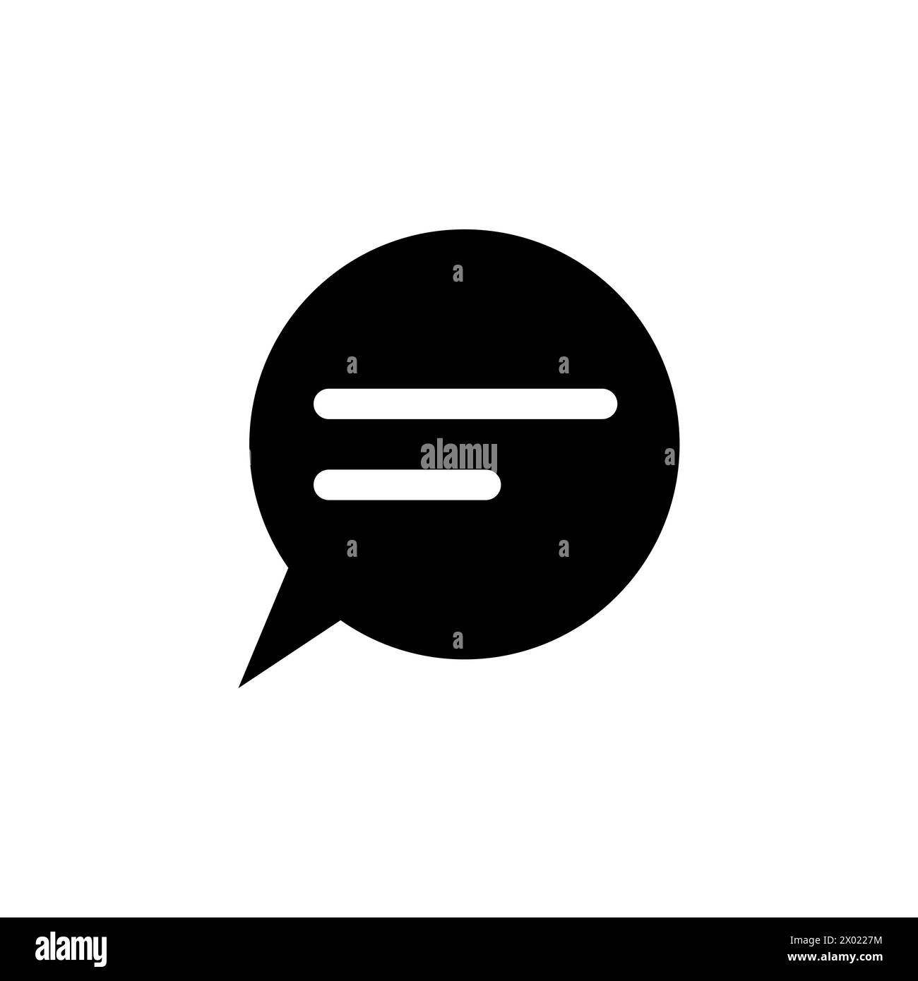 Chat flat vector icon. Simple solid symbol isolated on white background Stock Vector Image & Art ...