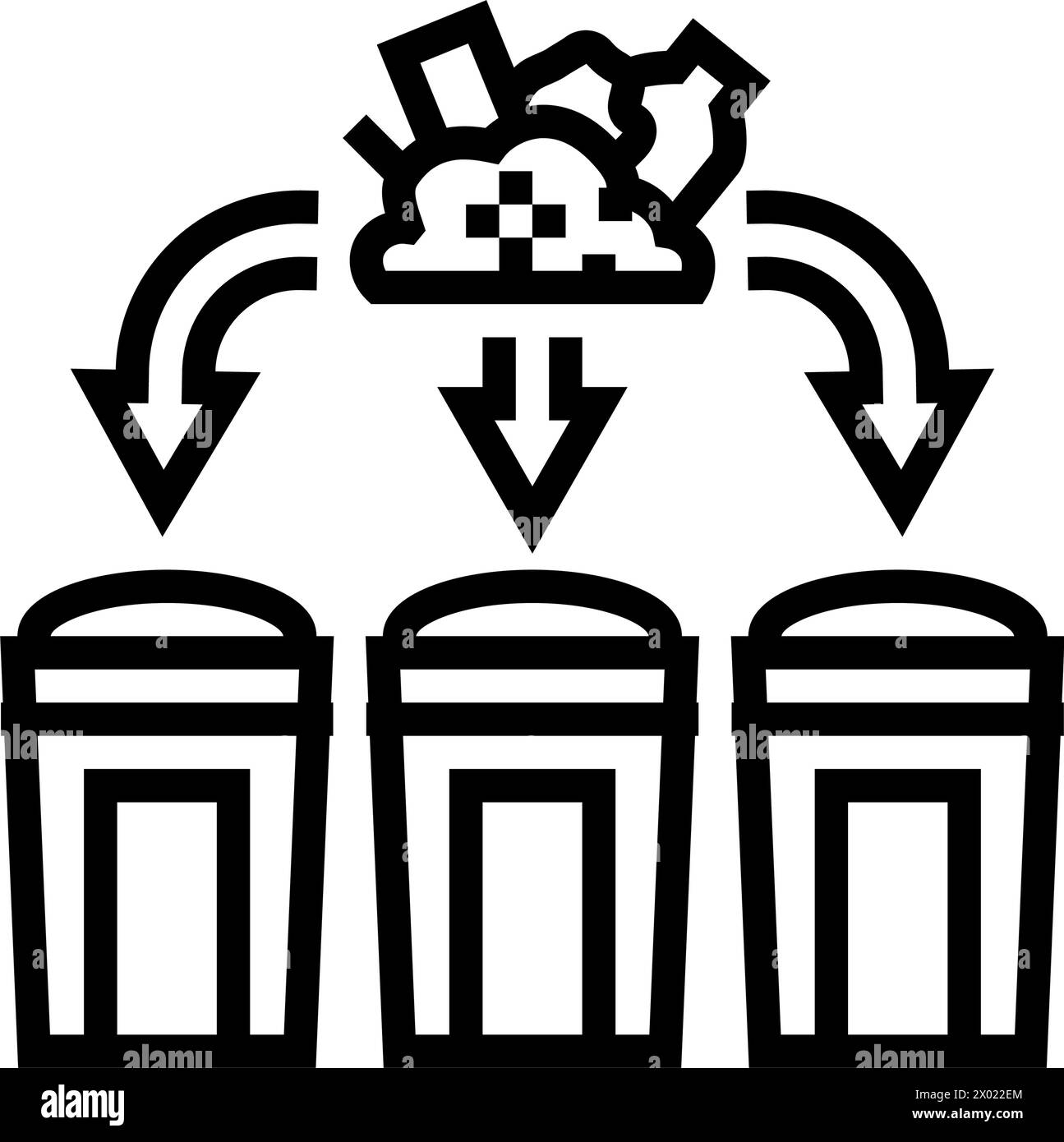 Waste segregation Black and White Stock Photos & Images - Alamy