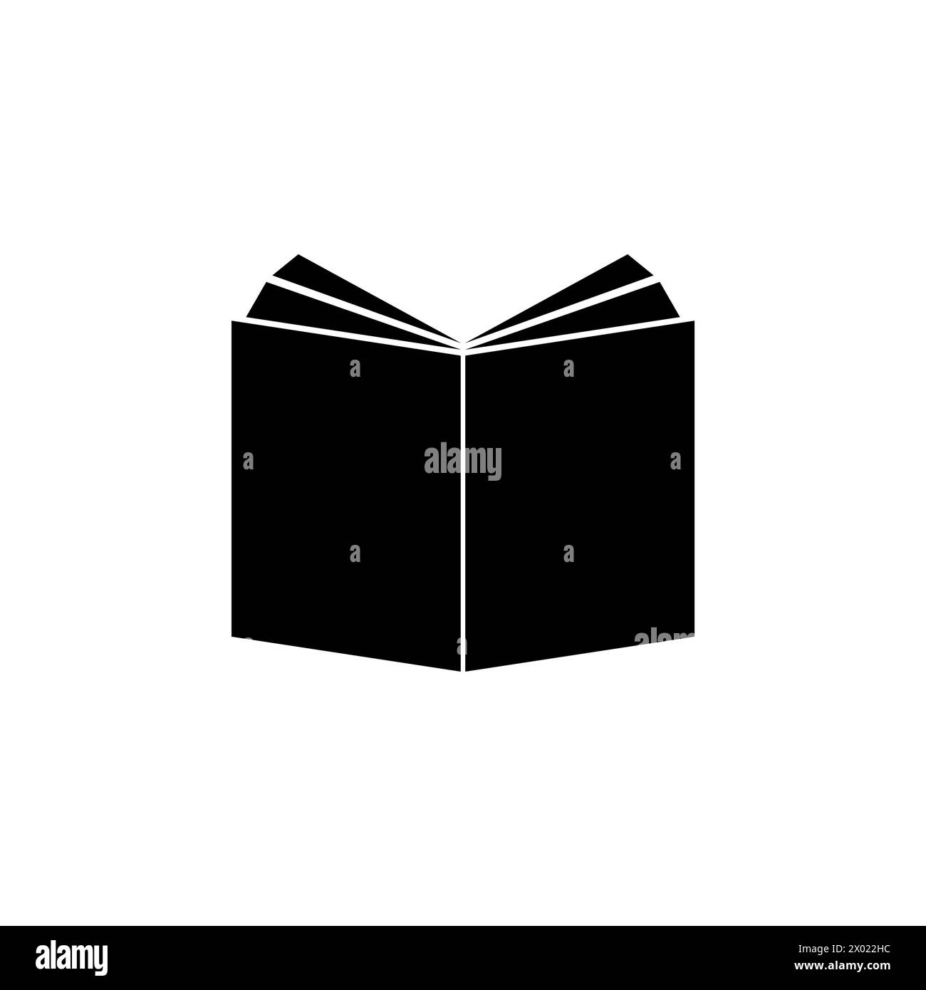 Open Books flat vector icon. Simple solid symbol isolated on white ...