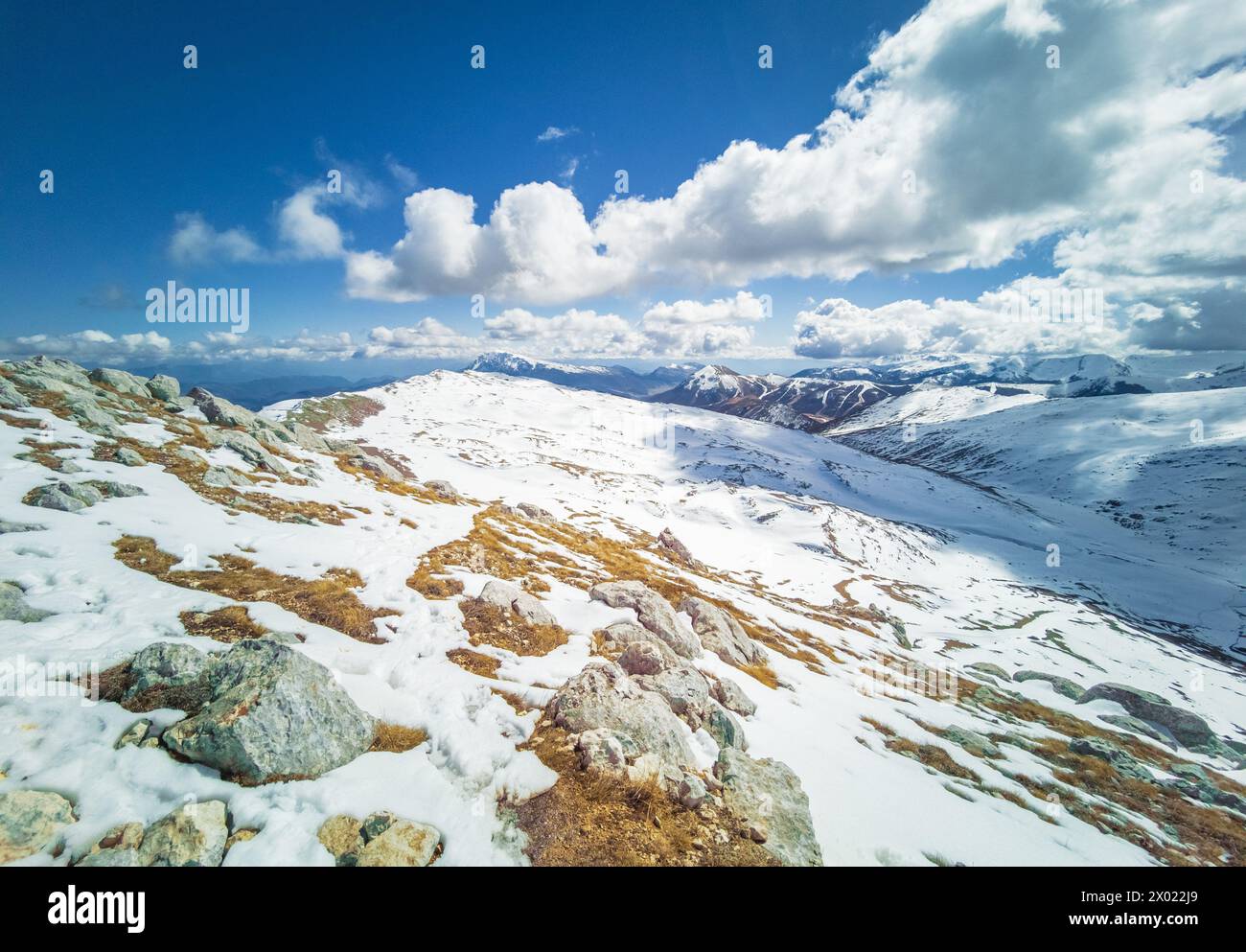 Monte Ocre (Italy) - The white mountain peak in Abruzzo region, Ocre ...