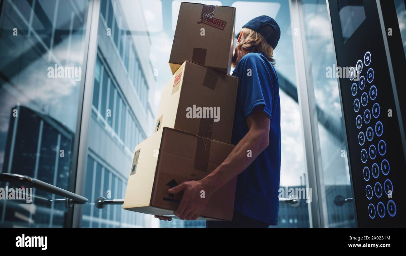 Delivering boxes to office hi-res stock photography and images - Alamy
