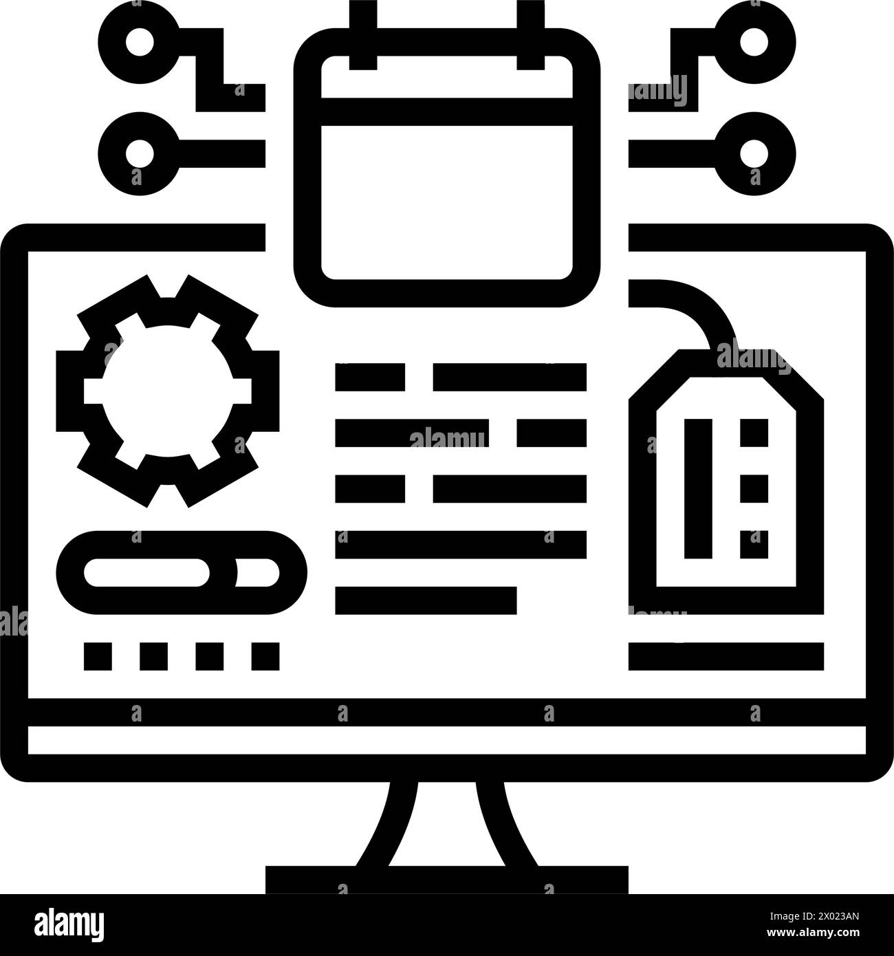 early adopter tech enthusiast line icon vector illustration Stock ...