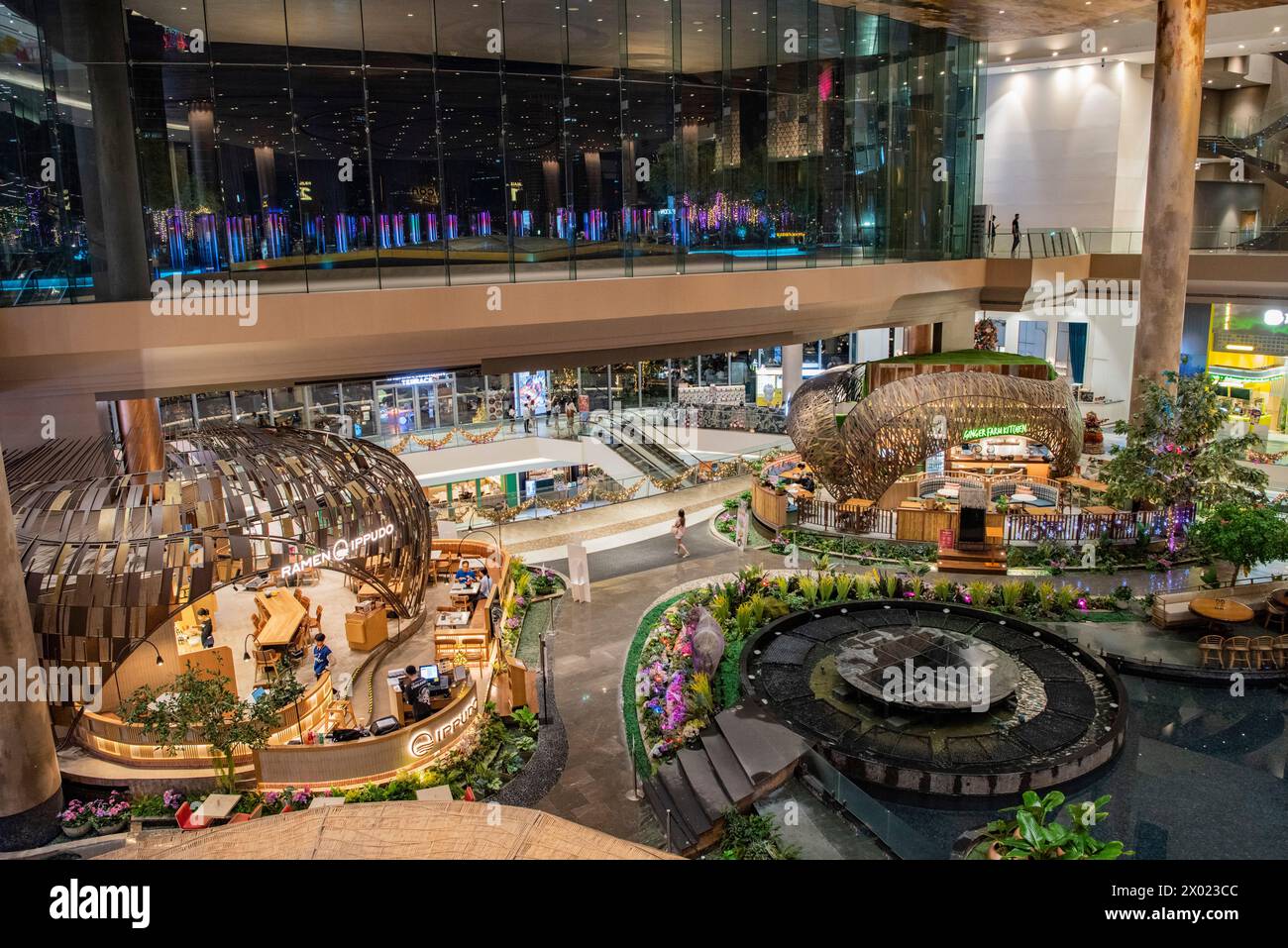 inside the Iconsiam Shopping Mall at Chao Phraya River in Thonburi in ...