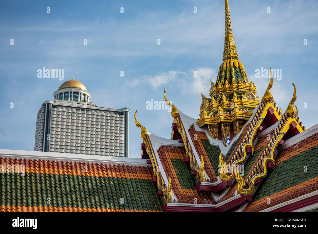 the Wat Yan Nawa in Sathon in the city of Bangkok in Thailand. Thailand ...