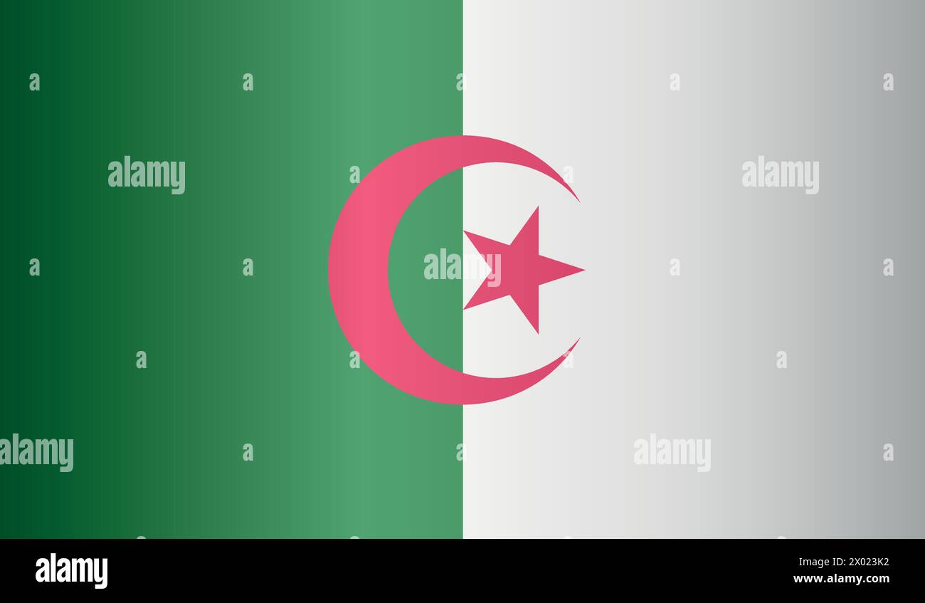 National flag of Algeria, flag of Algeria, sign of Algeria. Flag of ...
