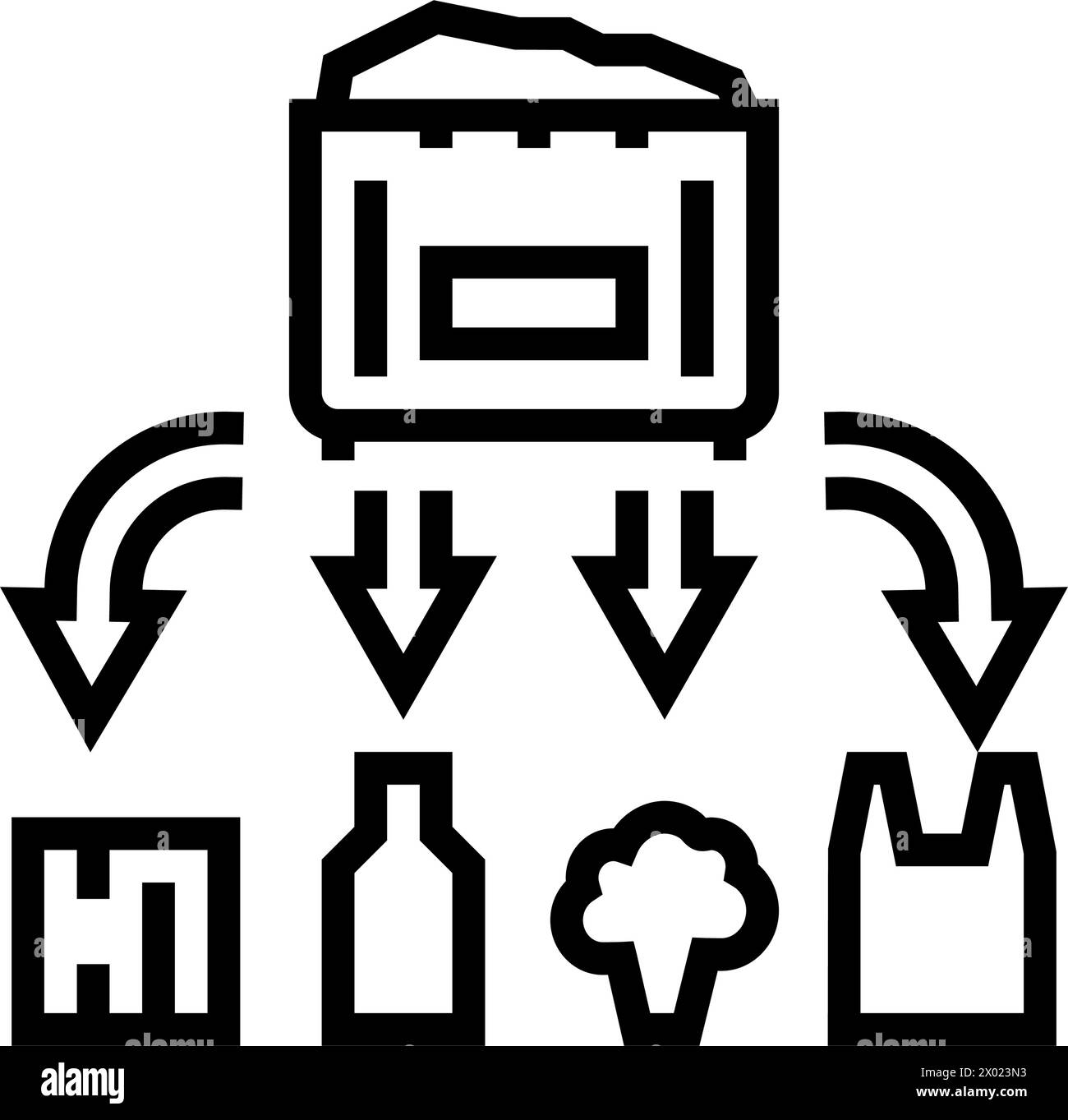 Green garbage waste management Black and White Stock Photos & Images - Alamy