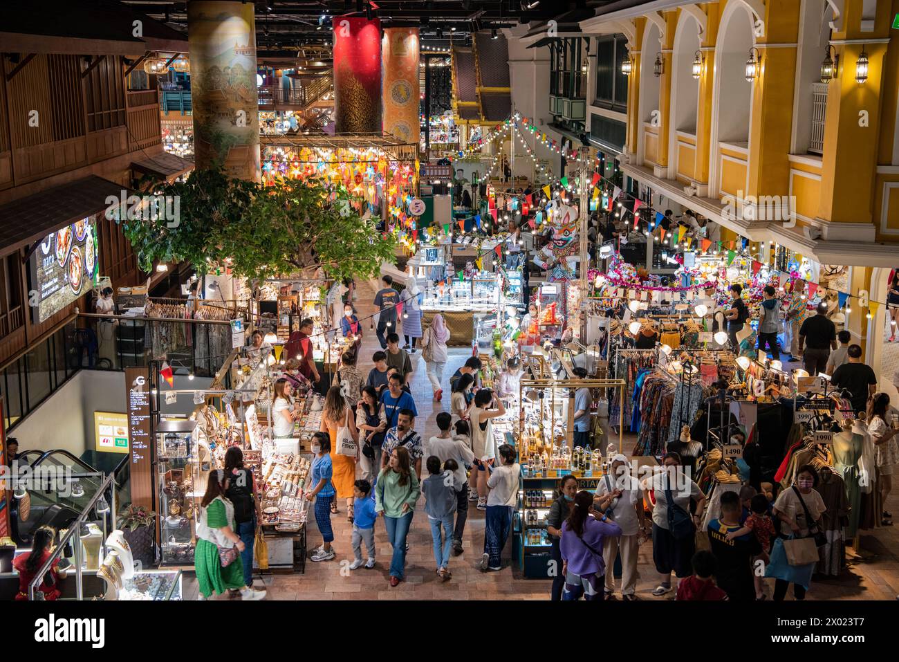 inside the Iconsiam Shopping Mall at Chao Phraya River in Thonburi in ...