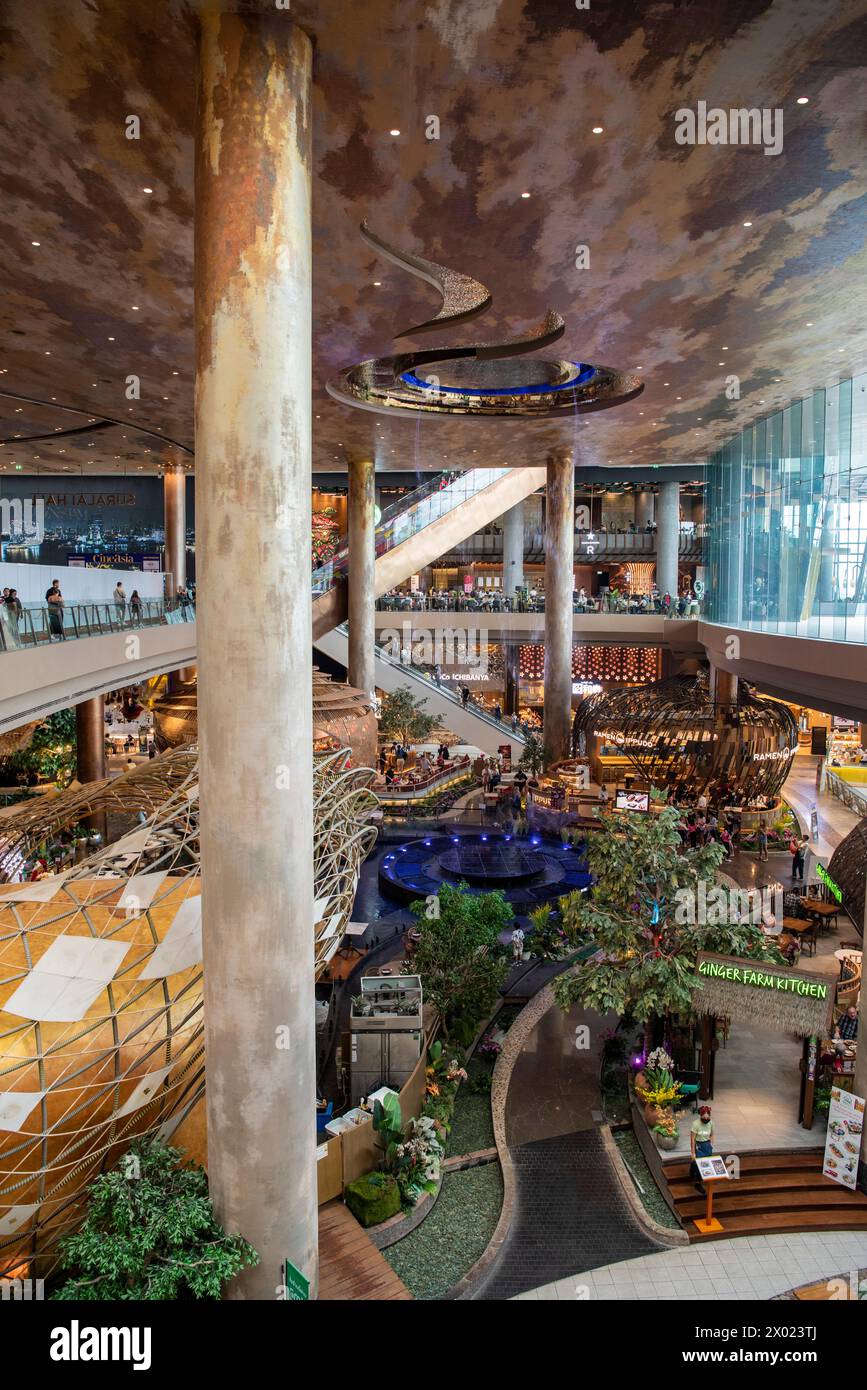 inside the Iconsiam Shopping Mall at Chao Phraya River in Thonburi in ...