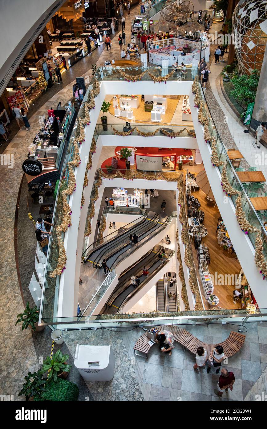 inside the Iconsiam Shopping Mall at Chao Phraya River in Thonburi in ...