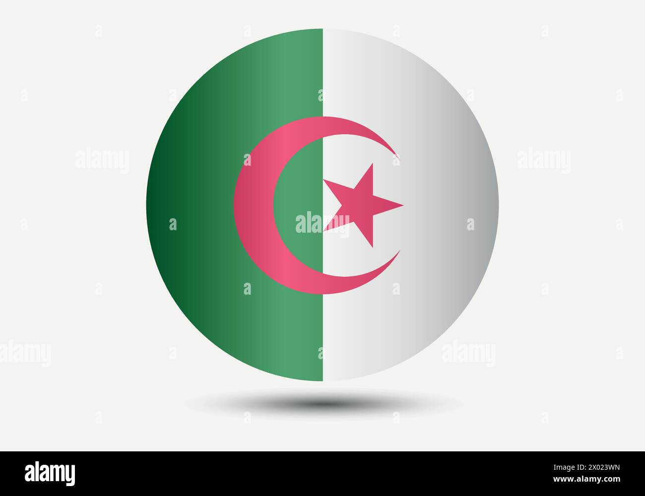 National flag of Algeria, flag of Algeria, sign of Algeria. Flag of ...
