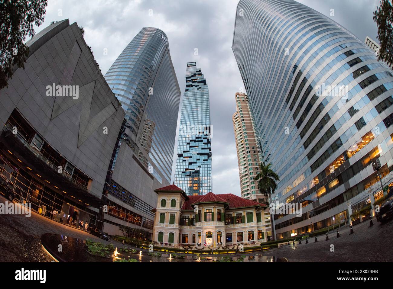 The House on Sathorn in front of King Power Mahanakhon Tower Building ...