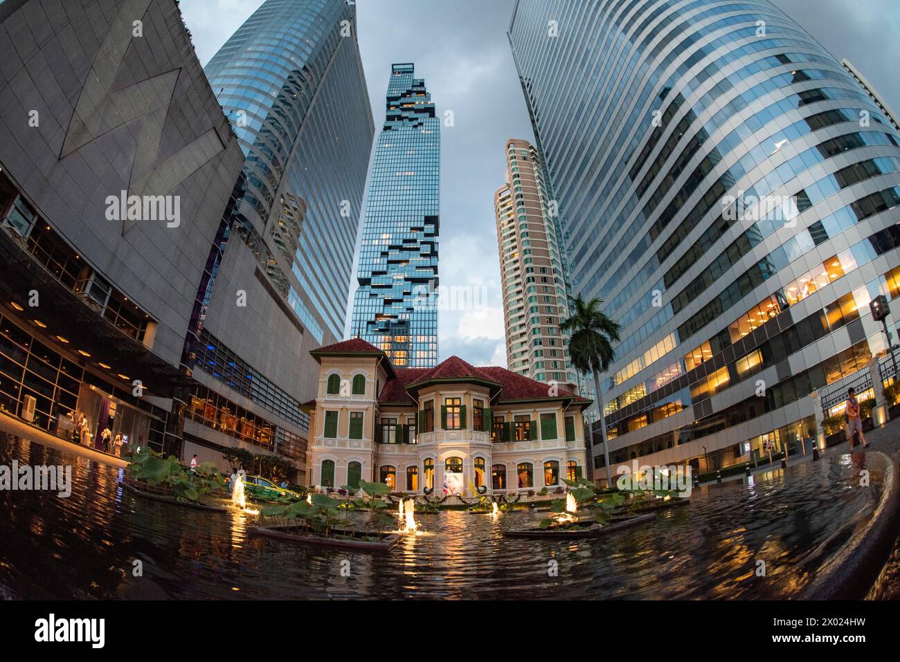 The House on Sathorn in front of King Power Mahanakhon Tower Building ...