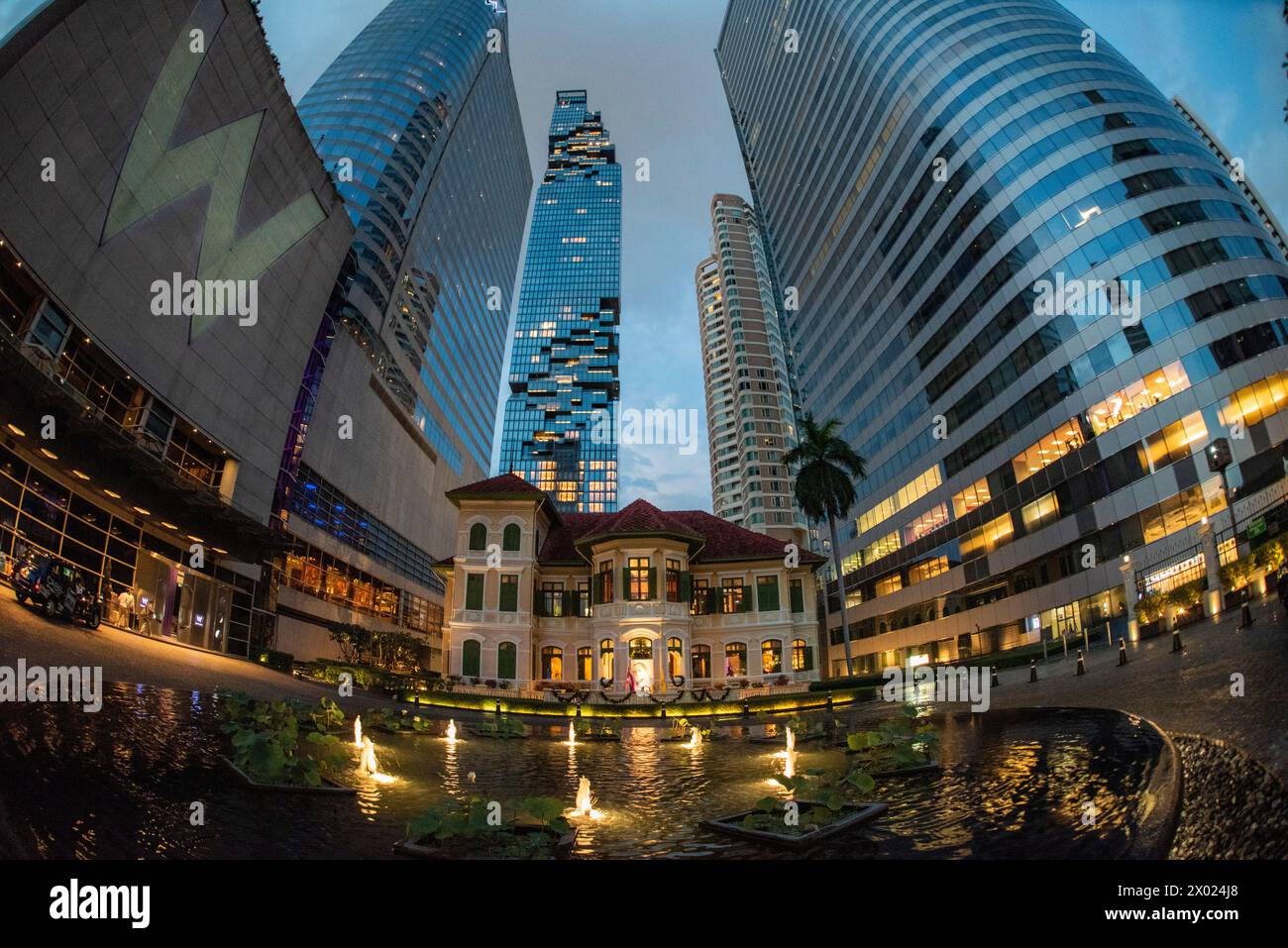 The House on Sathorn in front of King Power Mahanakhon Tower Building ...