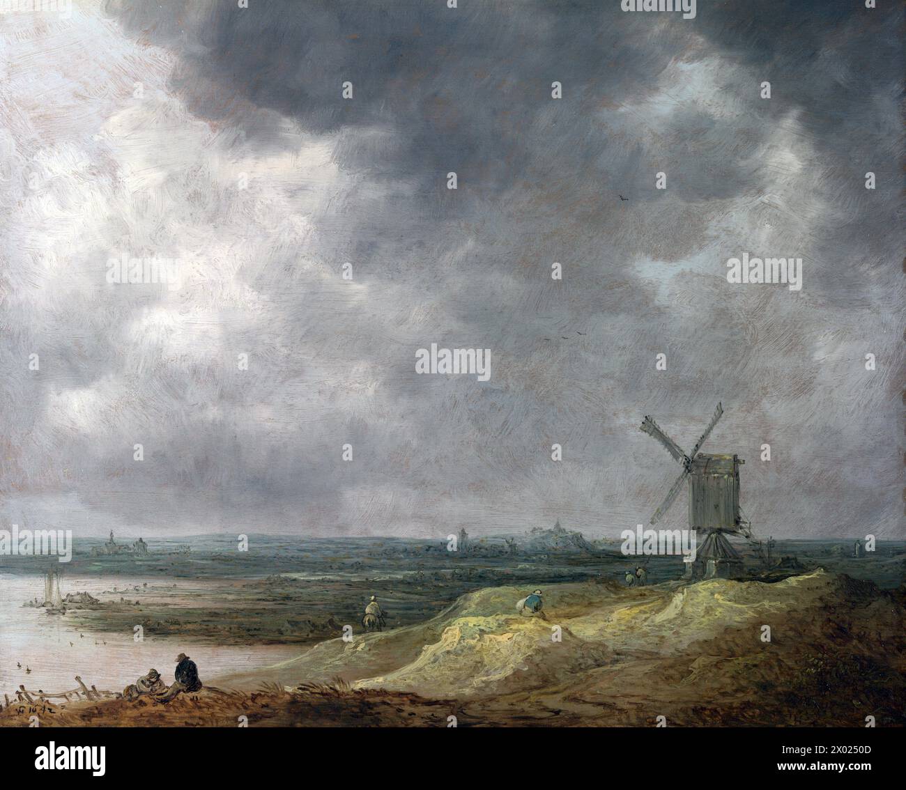 A Windmill by a River (1642), oil on panel, 29,4 x 36,3 cm., National ...