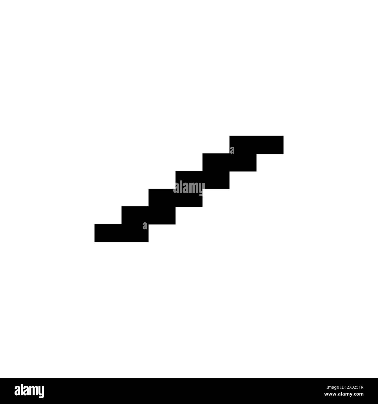 Stairs flat vector icon. Simple solid symbol isolated on white ...