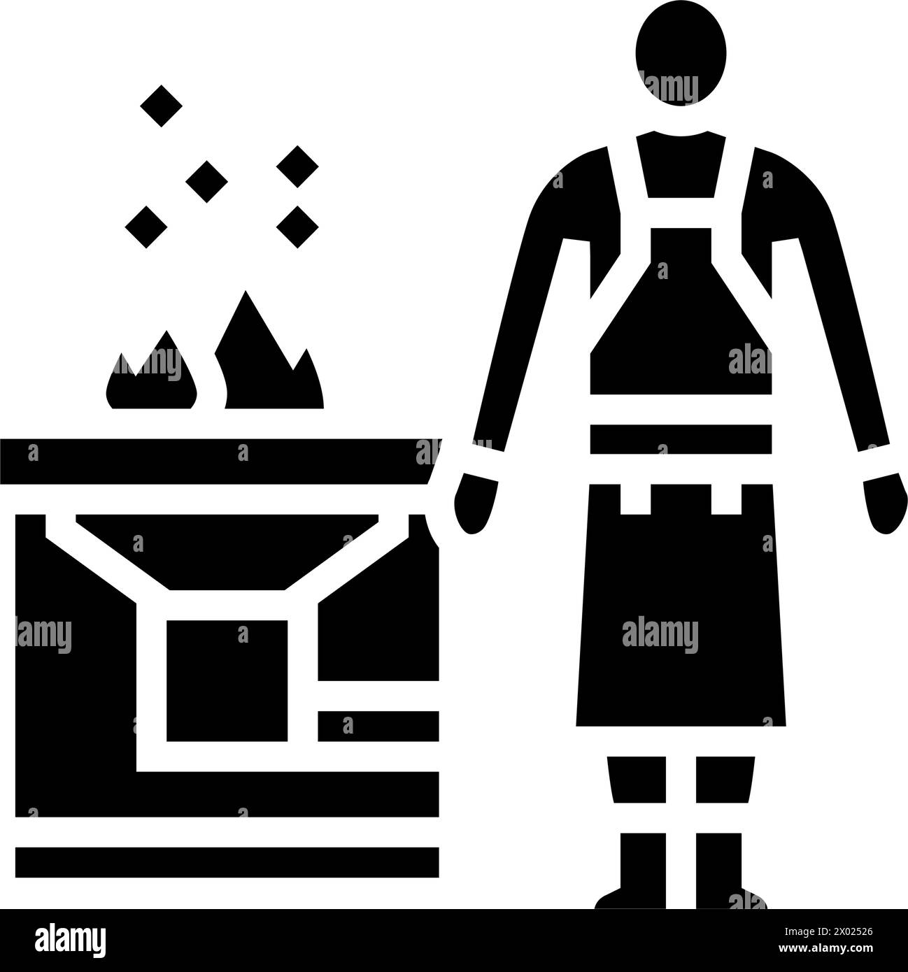 Worker strike illustration Black and White Stock Photos & Images - Alamy