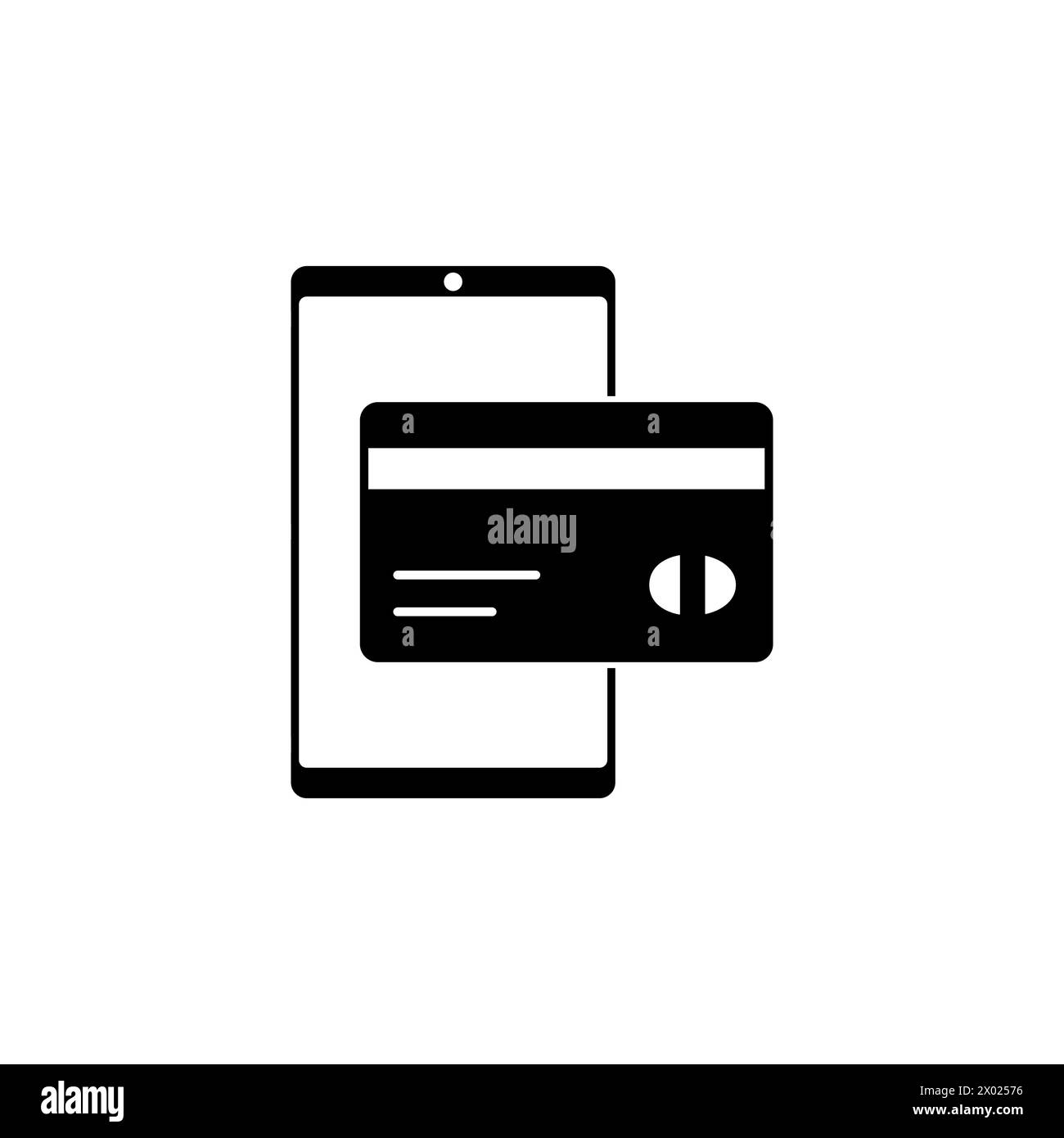 Mobile Payment Processing NFC flat vector icon. Simple solid symbol isolated on white background ...