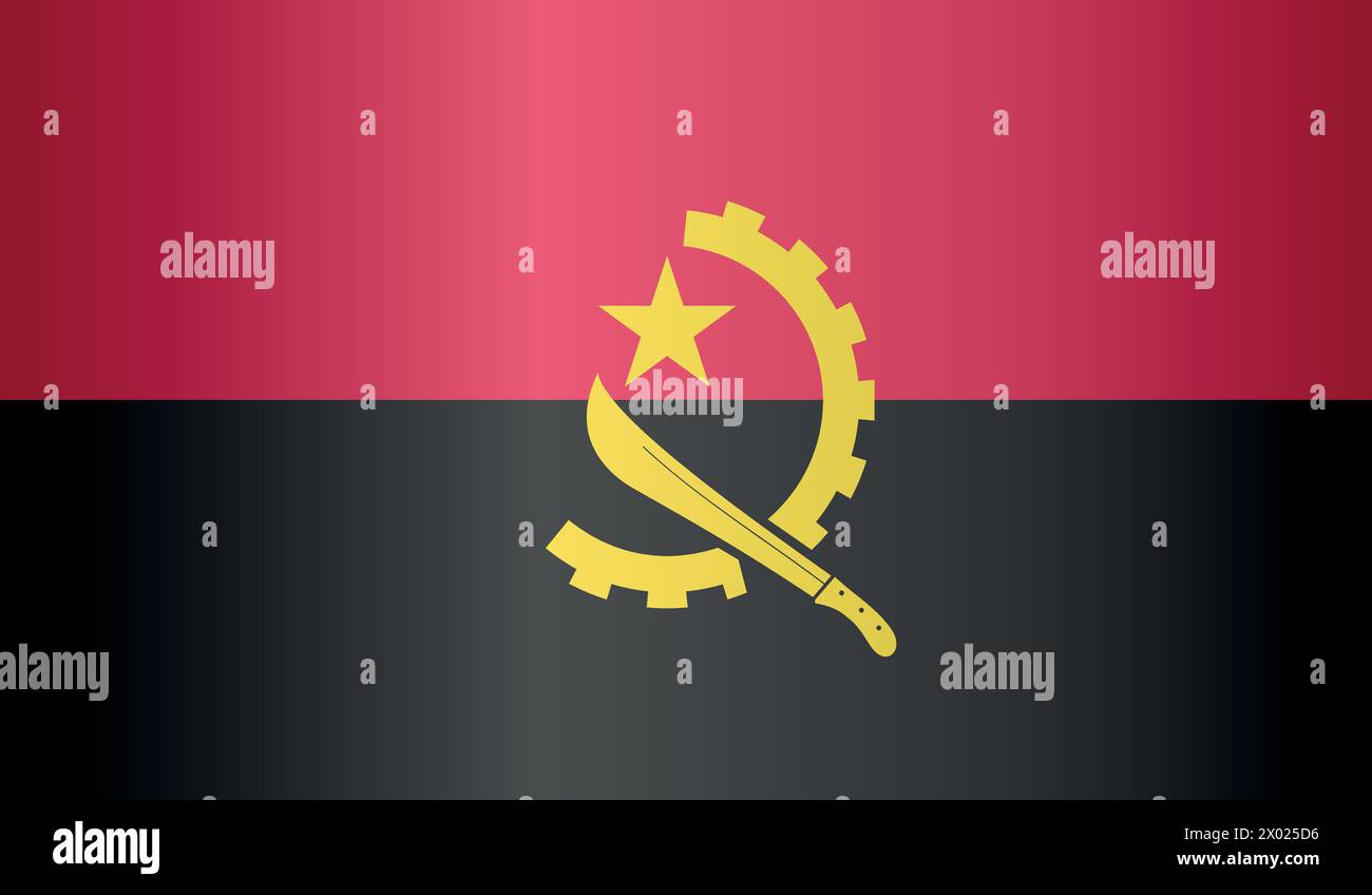 National flag of Angola, flag of Angola, sign of Angola. Flag of Angola ...