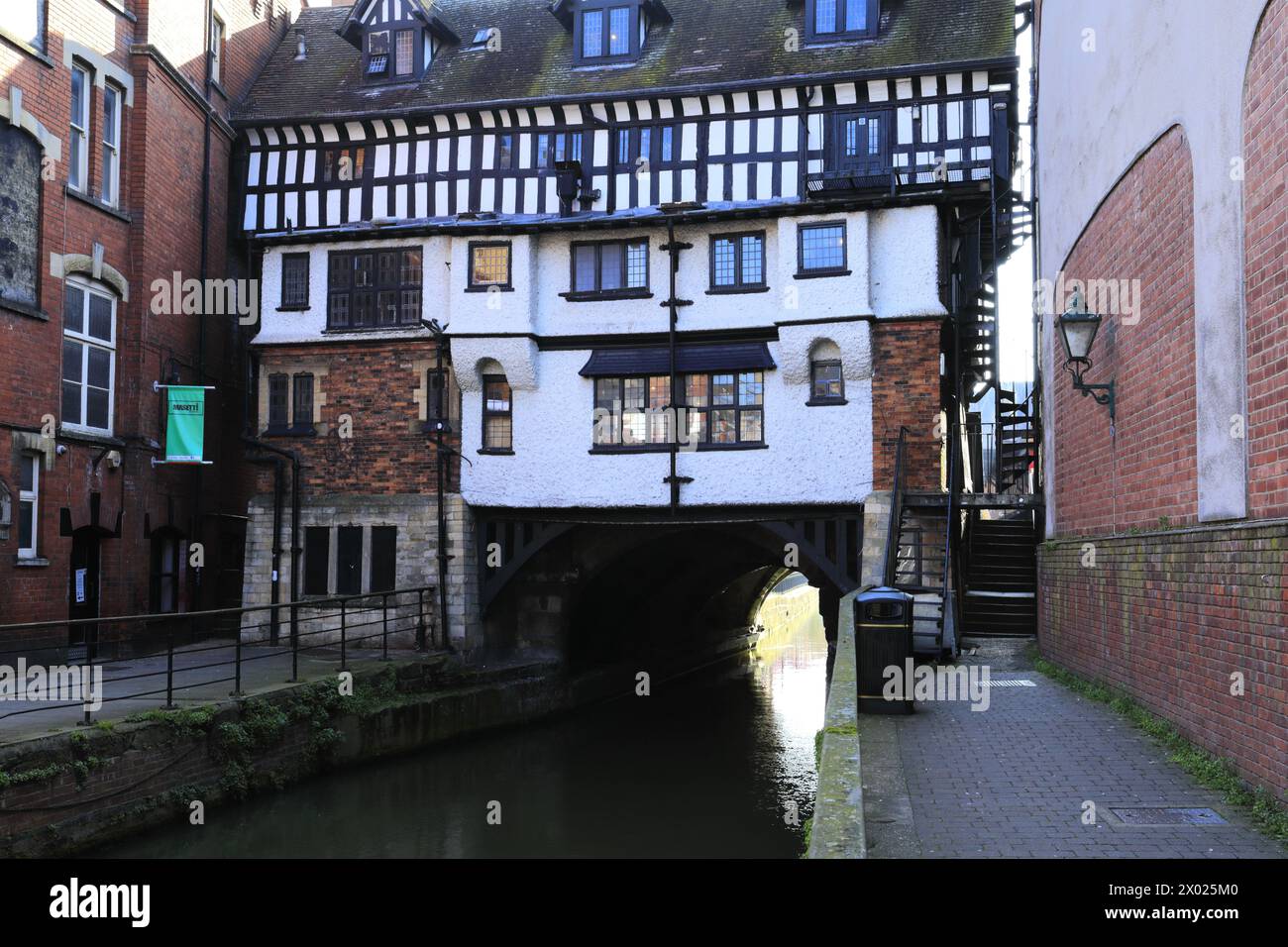 The Old High bridge, River Witham, Lincoln City, Lincolnshire, England ...