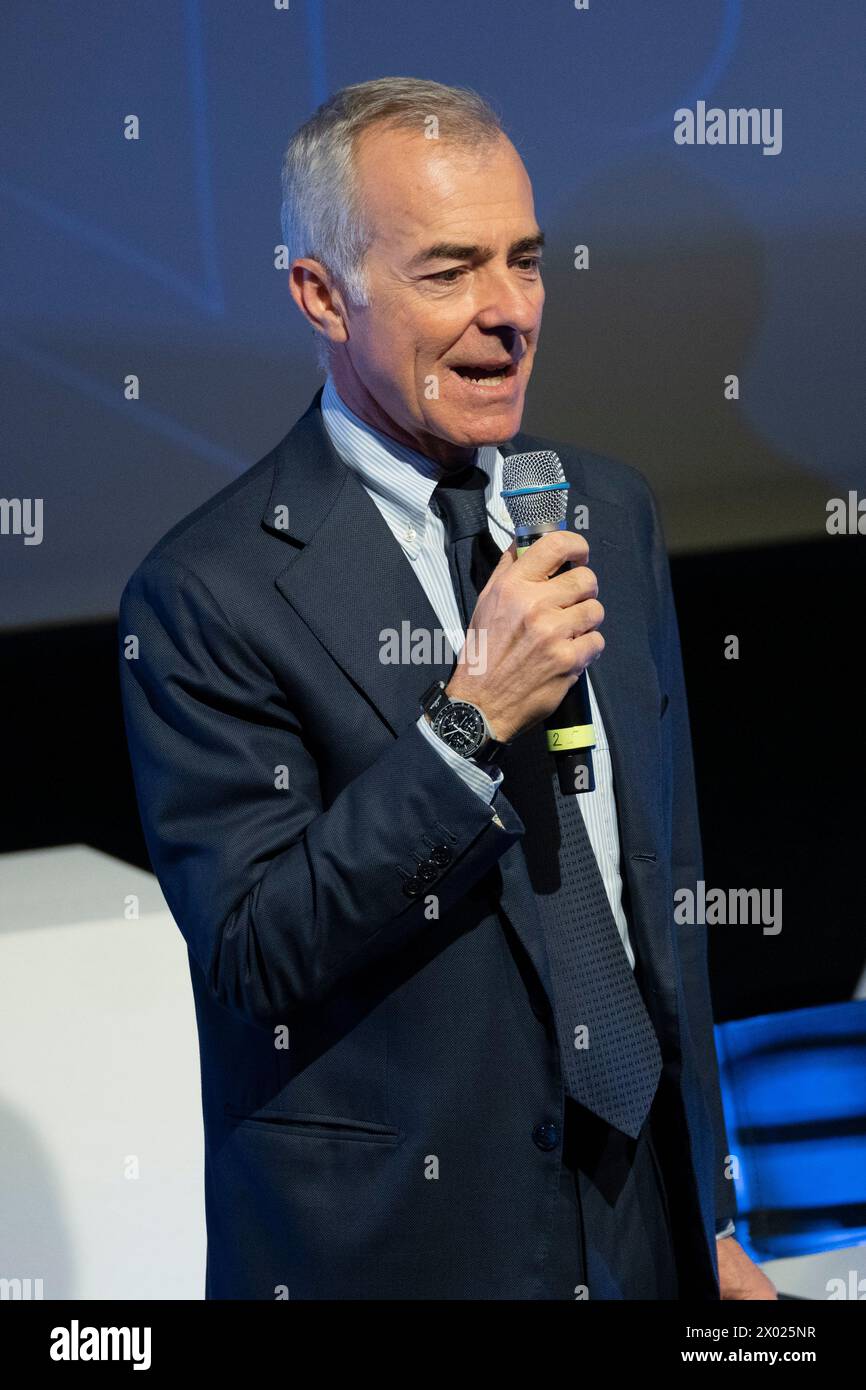 Rome, Italy, April 9, 2024 - Giampaolo Letta attends at first day of ...