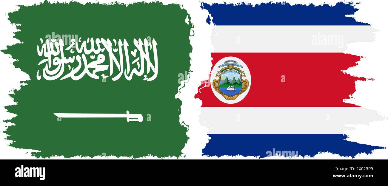 Costa rica saudi arabia flag Stock Vector Images - Alamy