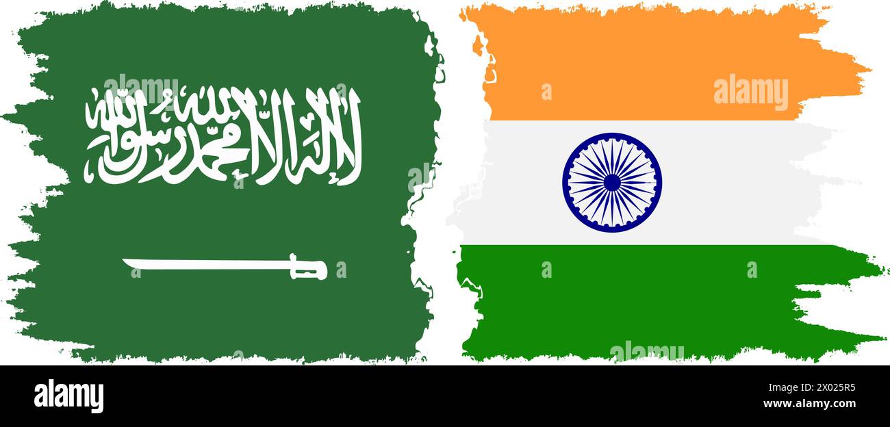India saudi arabia flag hi-res stock photography and images - Alamy