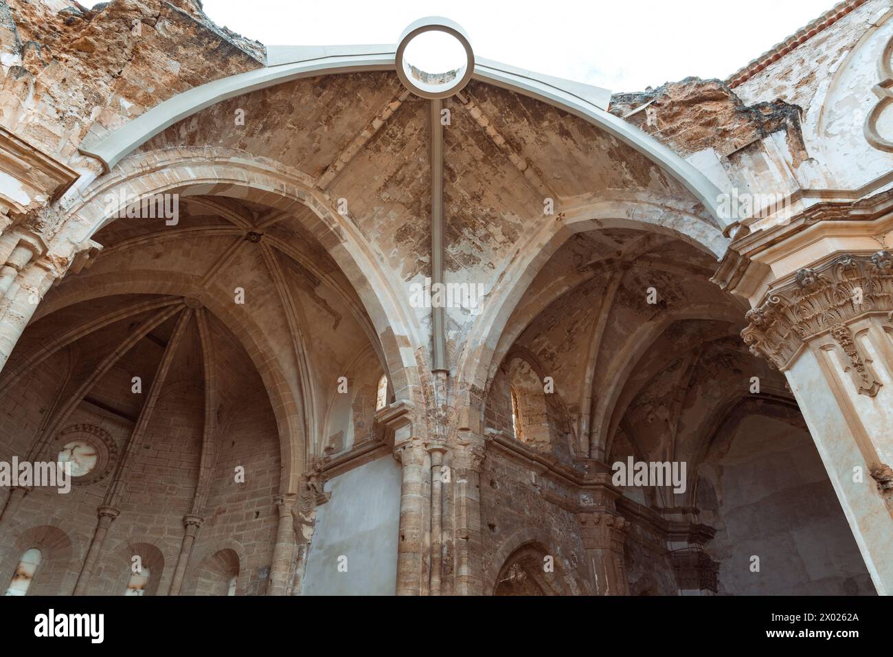The complex Baroque portal stands resilient among the ruins of the ...