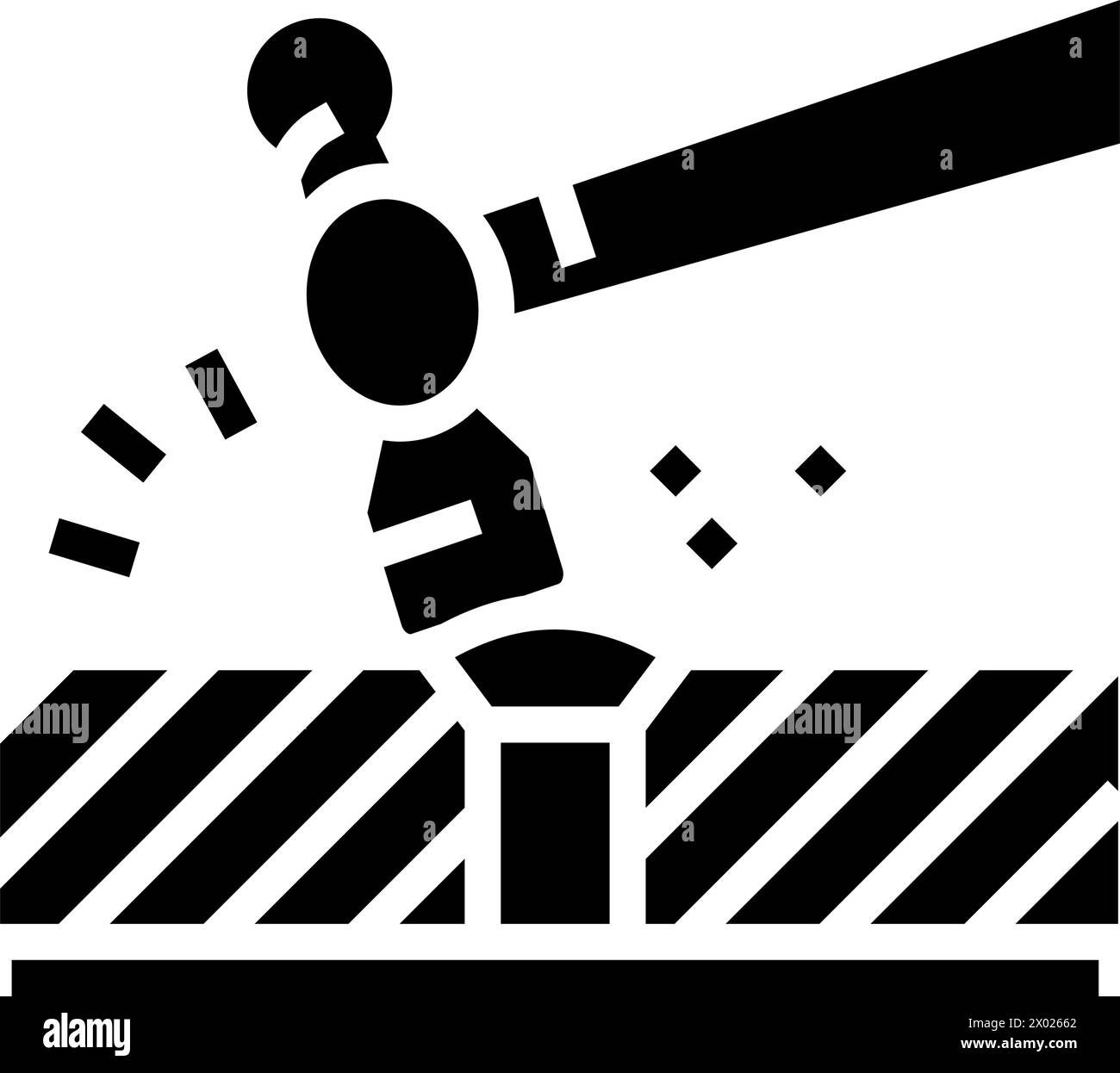 riveting blacksmith glyph icon vector illustration Stock Vector Image ...