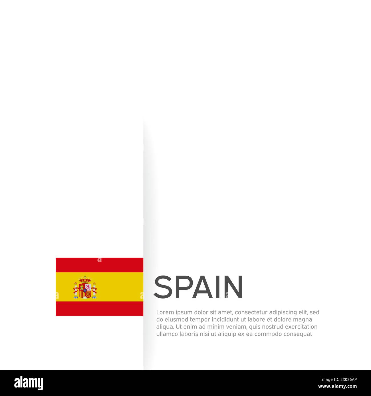 Spain flag background. State patriotic spanish banner, cover. Document ...