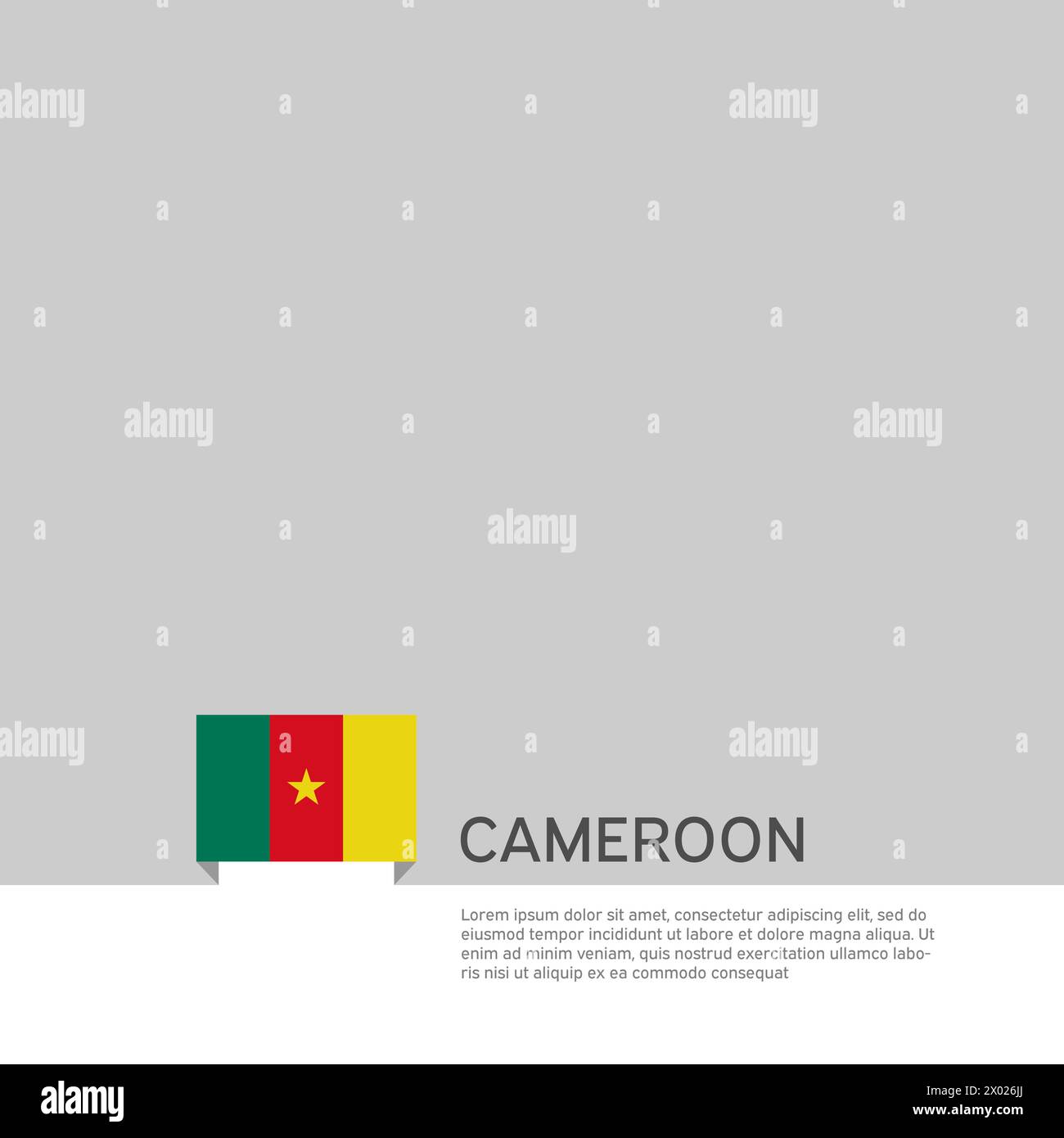 Cameroon flag background. State patriotic cameroonian banner, cover ...