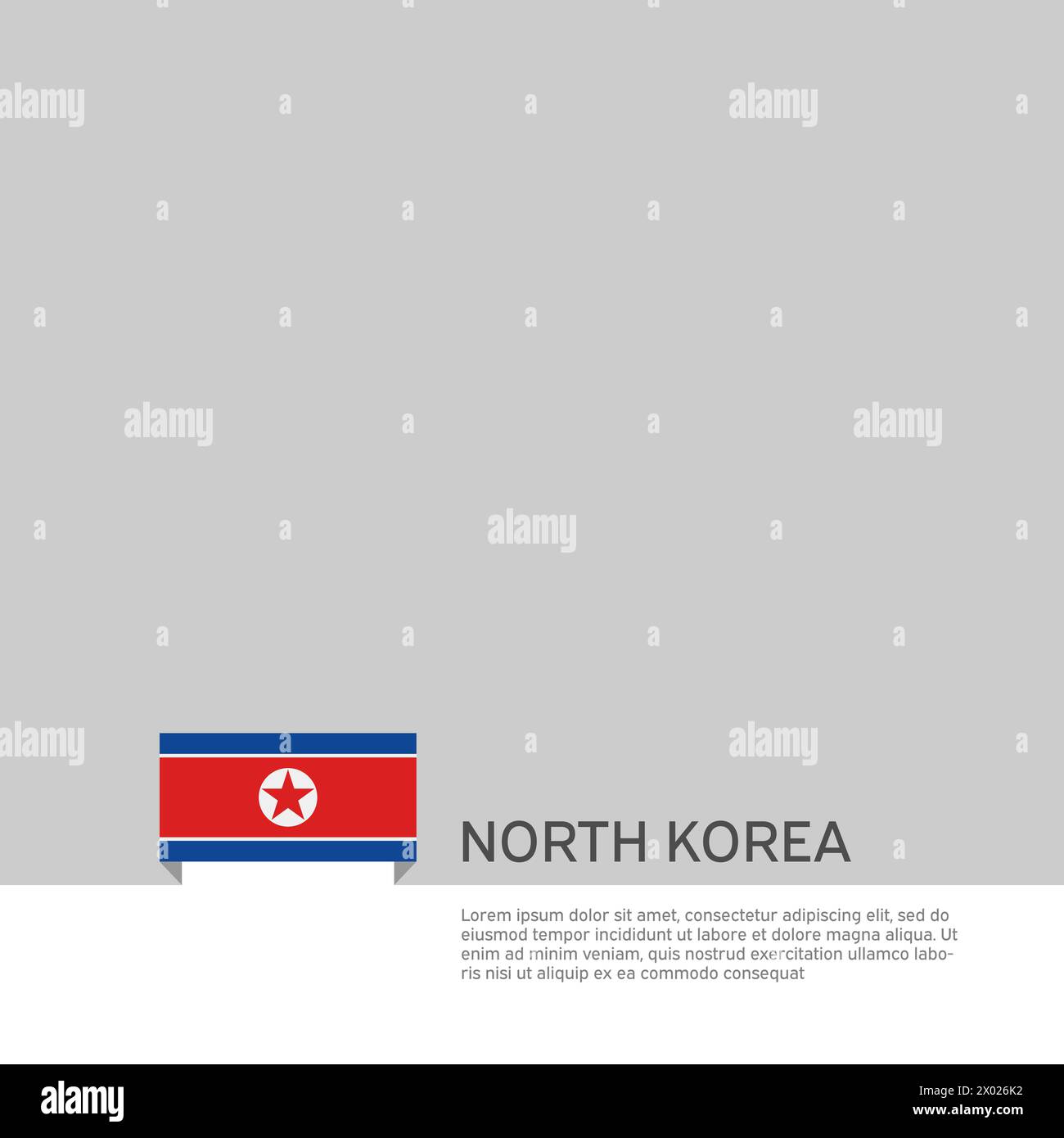 North korea flag background. State patriotic north korean banner, cover ...