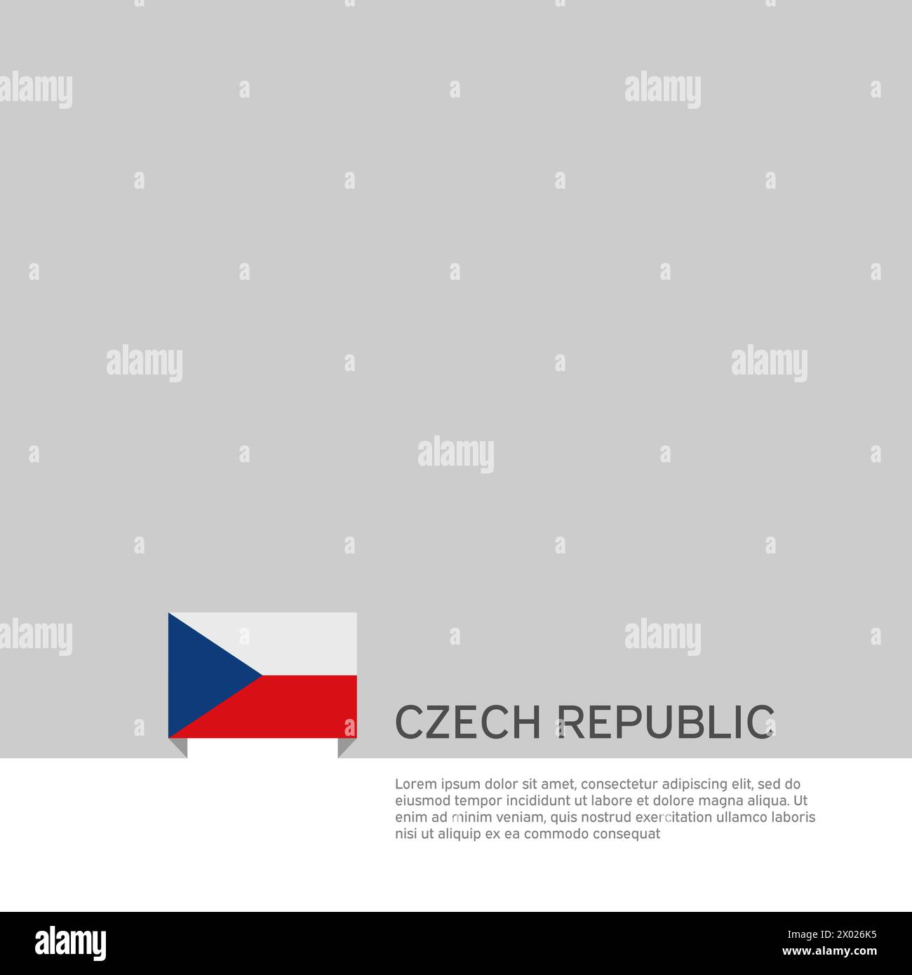 Czech republic flag background. State patriotic czechia banner, cover ...