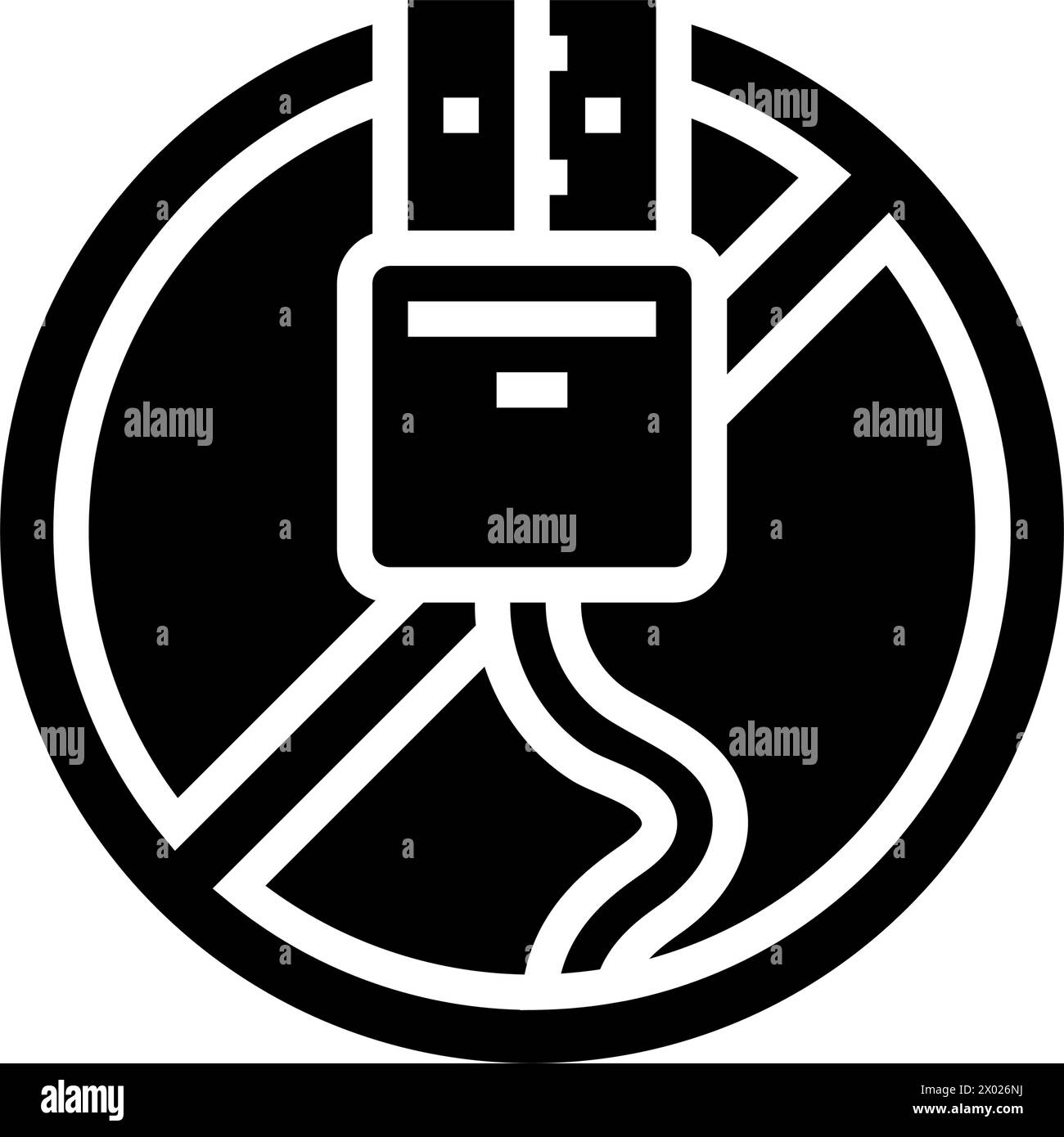 digital minimalism lifestyle glyph icon vector illustration Stock ...