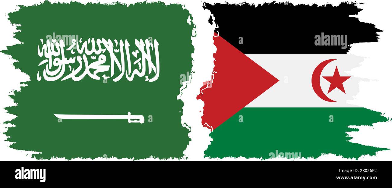 Saudi arabia western sahara flag Stock Vector Images - Alamy