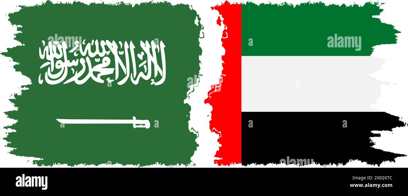 Uae saudi arabia flags Stock Vector Images - Alamy