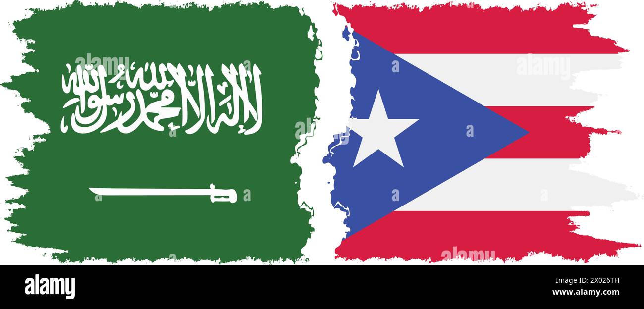 Saudi arabia puerto rico flag Stock Vector Images - Alamy