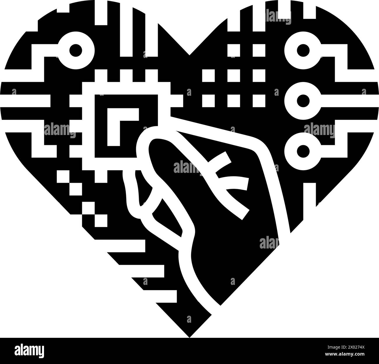 diy electronics tech enthusiast glyph icon vector illustration Stock ...