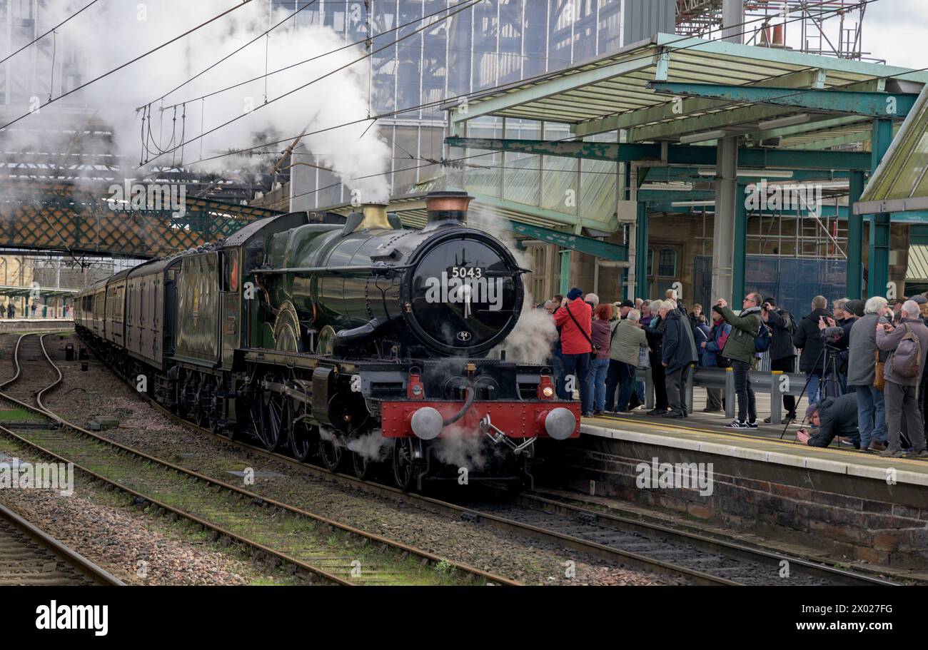 Steam Locomotive 5043,Earl of Mount Edgecombe, "The Shap Mountaineer ...