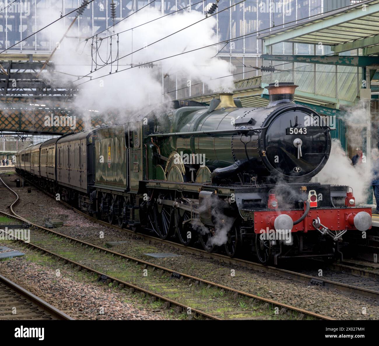Steam Locomotive 5043,Earl of Mount Edgecombe, "The Shap Mountaineer ...