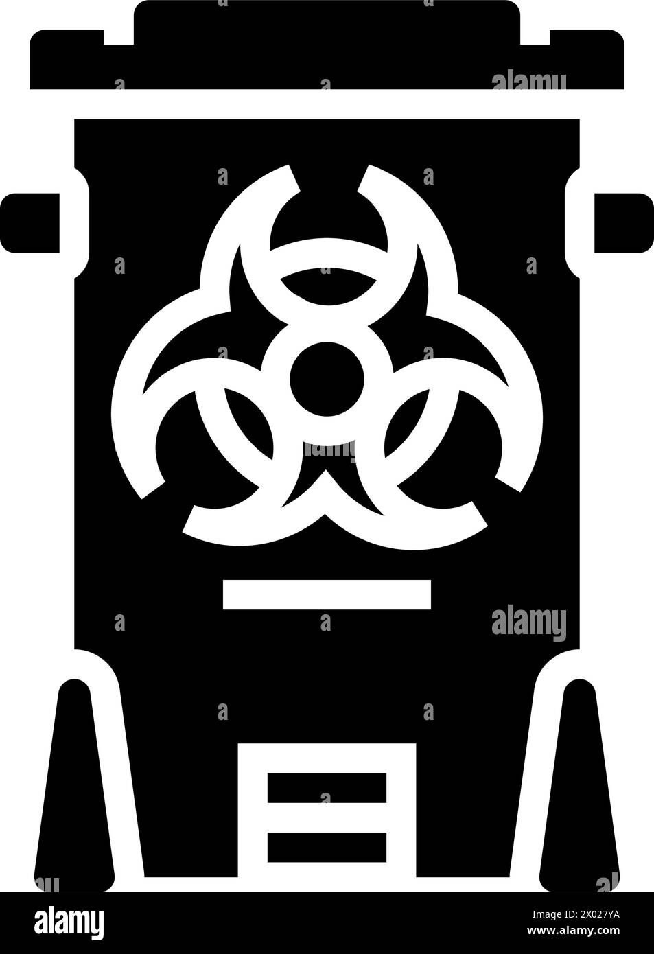 hazardous waste sorting glyph icon vector illustration Stock Vector ...