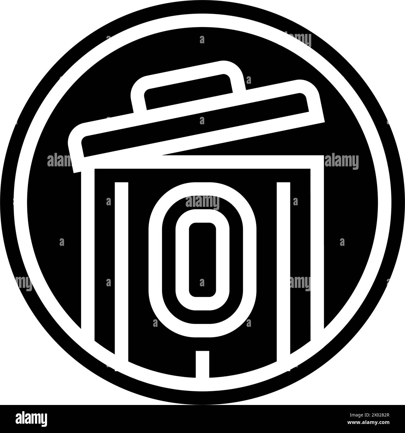 zero waste sorting glyph icon vector illustration Stock Vector Image ...