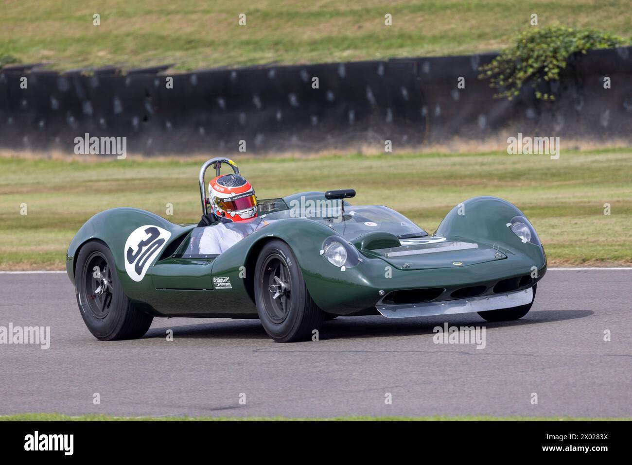 1965 Lotus-Ford 30 during the 75 Years of Lotus parade. 2023 Goodwood ...