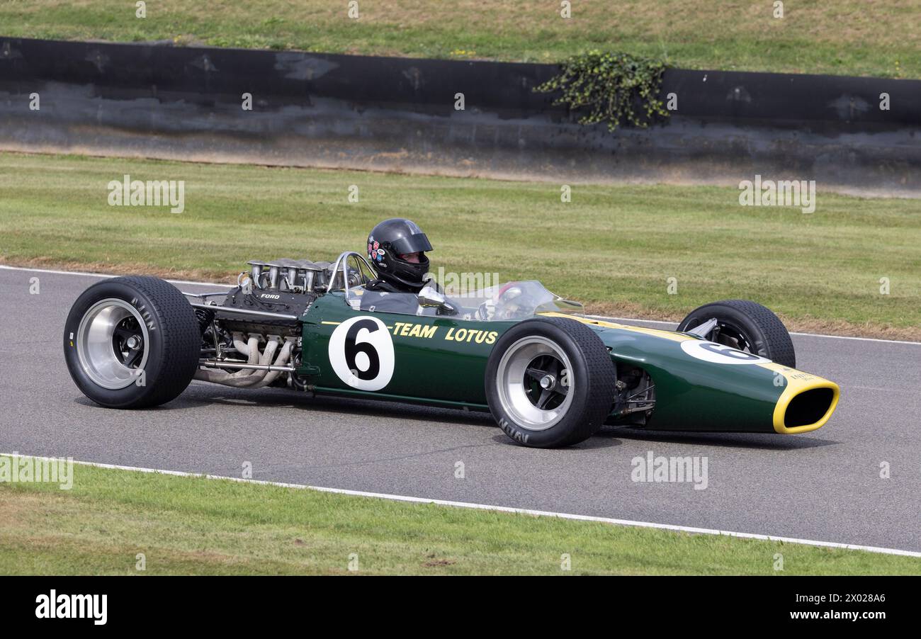 1967 Lotus-Cosworth 49 with driver Ken Pritchard Jones. 75 Years of ...