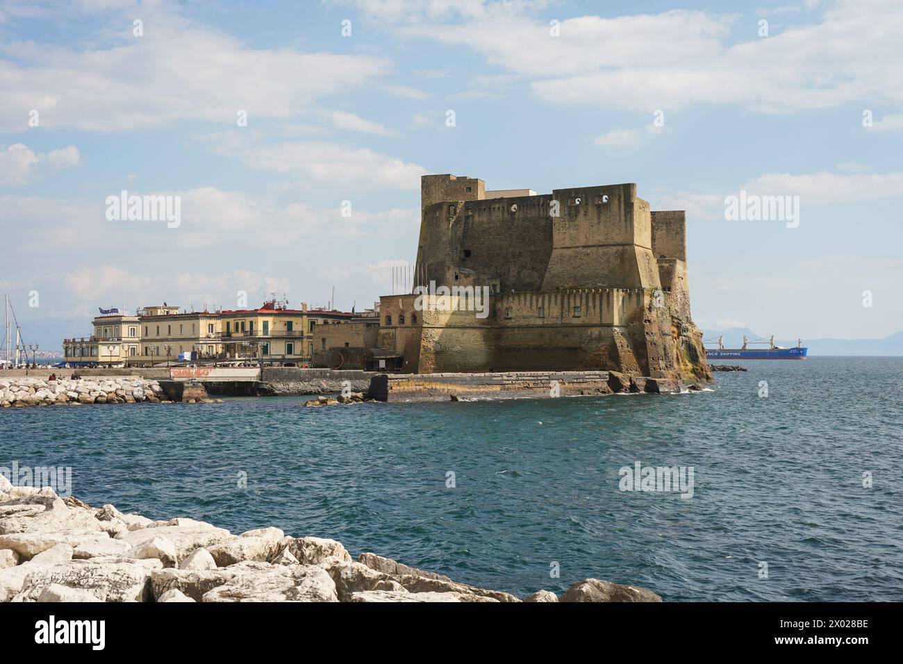 Castel dell'Ovo, Egg Castle, seafront castle Naples, on the former ...