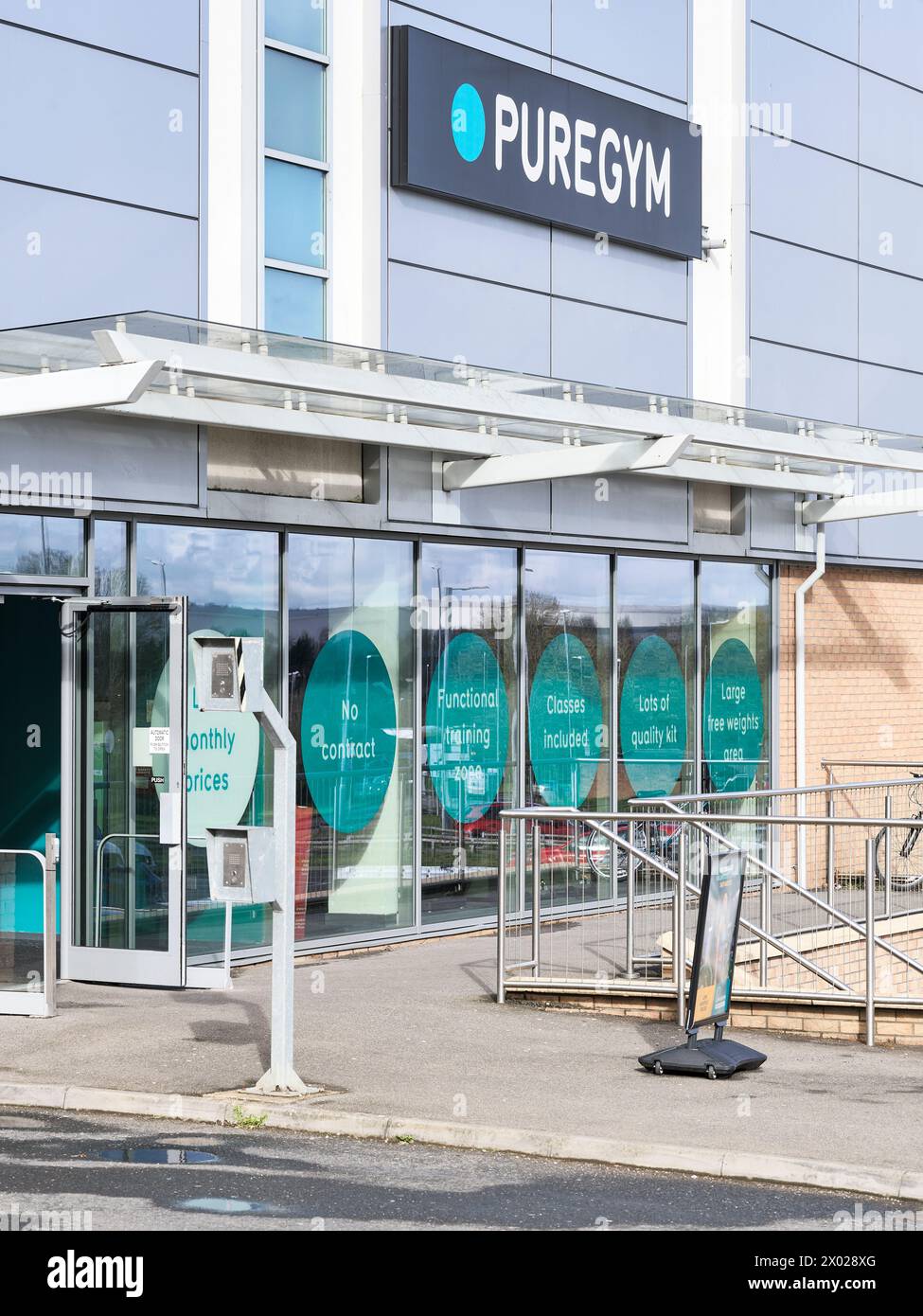 Puregym at the shopping complex in the town centre of Corby, England ...