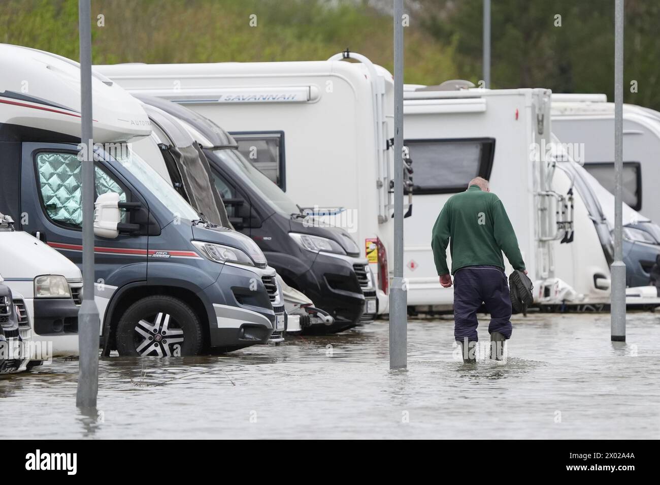 Caravan site flooding hi-res stock photography and images - Alamy
