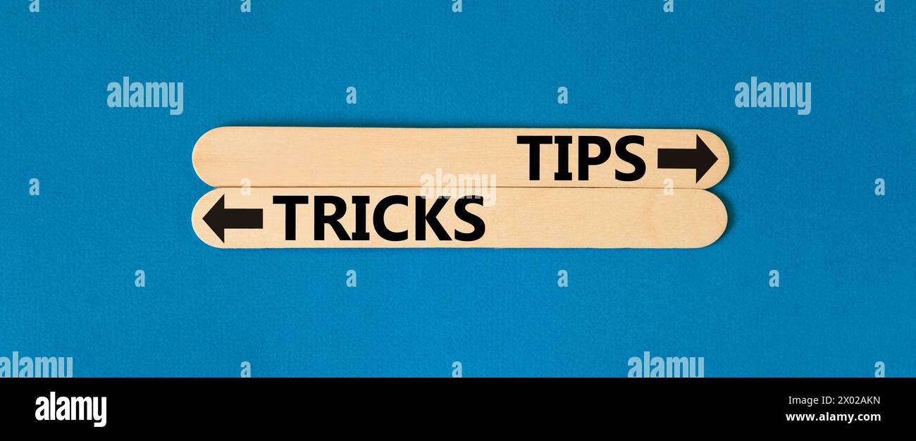 Tips and tricks symbol. Concept word Tips and tricks on beautiful ...